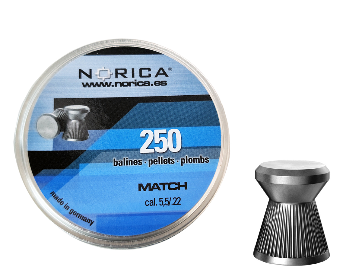 Norica Match .22 Pellet 250 Tin - Trimex Wholesale UK