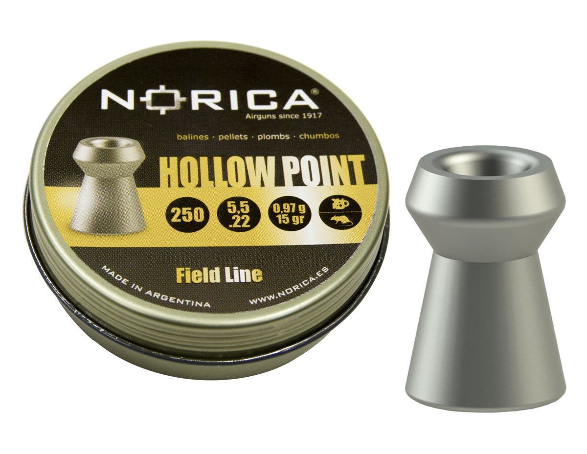 Norica Hallow Point .22 Pellet 250 Tin - Trimex Wholesale UK