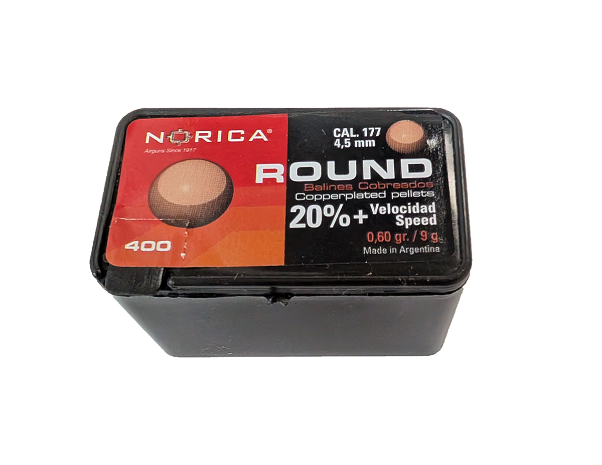 Norica Copper Coated Round .177 Pellet 400 Tin - Trimex Wholesale UK