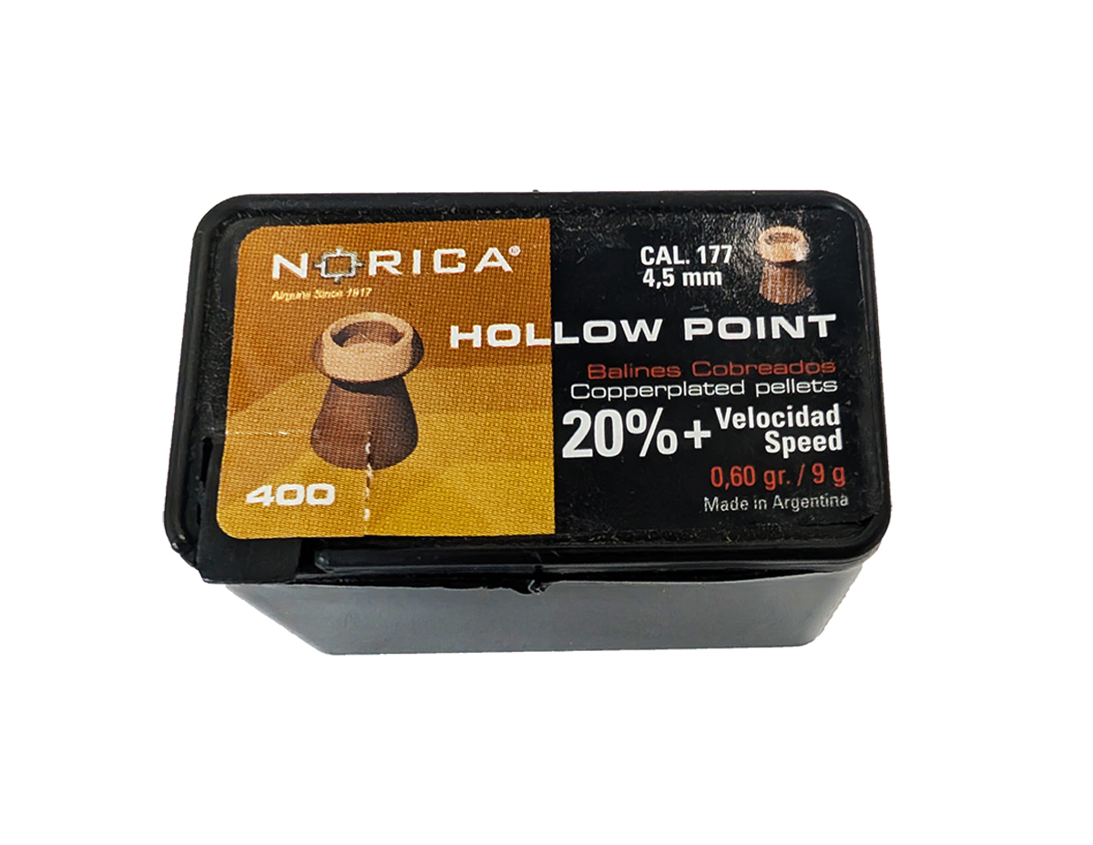 Norica Copper Coated Hollow Point .177 Pellet 400 Tin - Trimex Wholesale UK