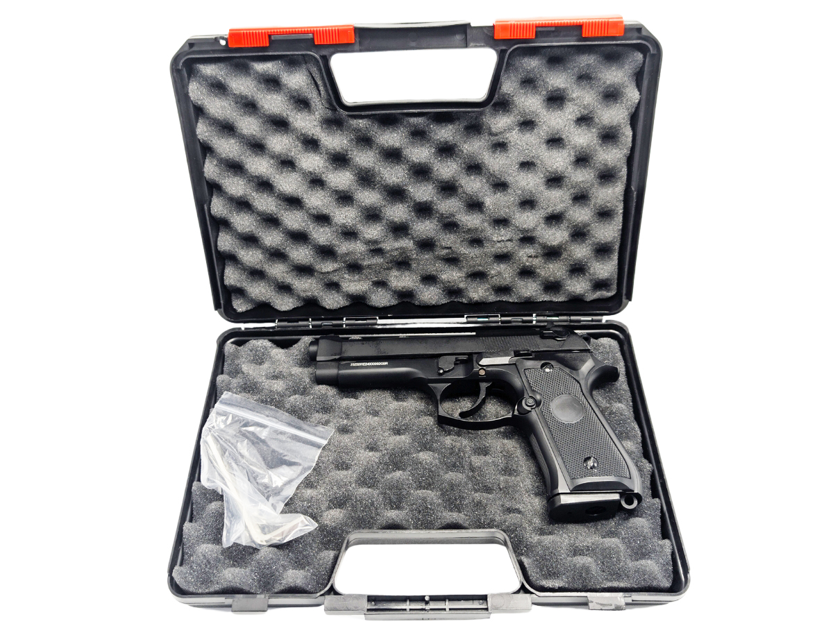 WELL G195 Full Metal Blowback Airsoft CO2 Pistol Black With Case ...