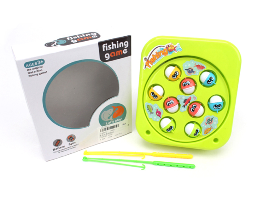 6883 Battery Operated Spinning Toy Fishing Game – Kids Interactive Play ...
