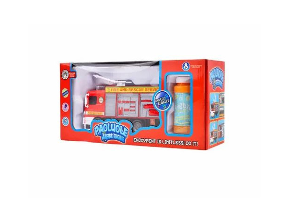 119 Battery Operated Bubble Fire Engine - Trimex Wholesale UK