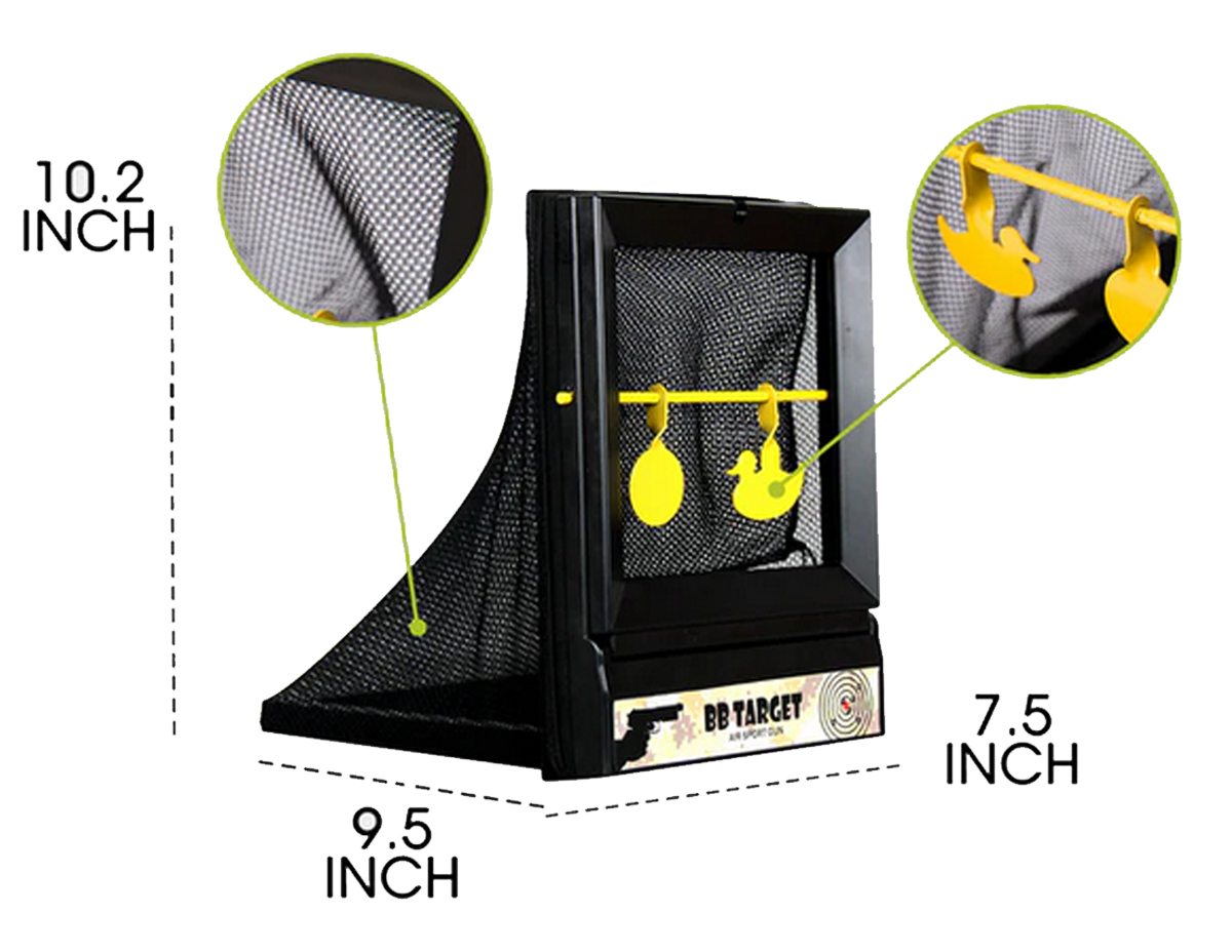 17200 Net Air Sport Gun Target With Paper and Metal Swing Targets ...
