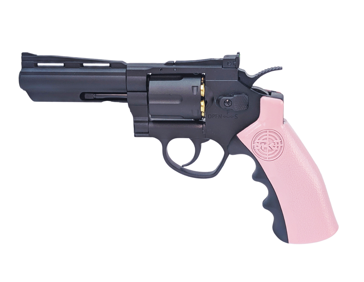 SRC 4 Inch Titan Full Metal CO2 Airsoft Revolver Pink With Hard Case ...