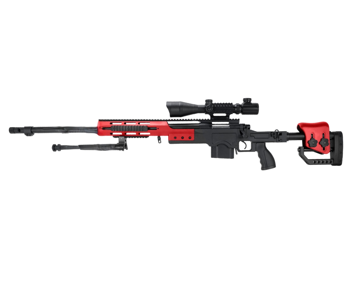 Well MB4411A Airsoft Spring Sniper Rifle Red Two Tone - Trimex Wholesale UK