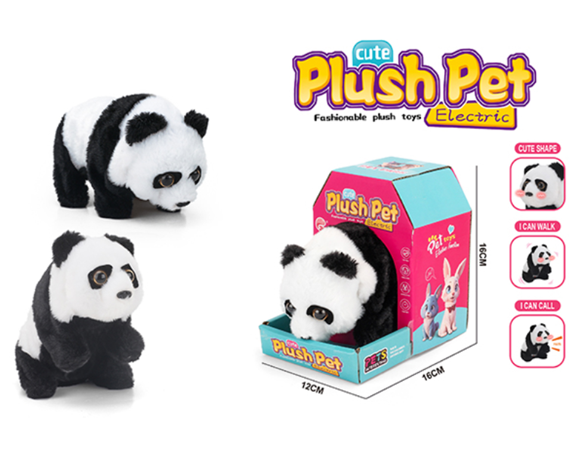 688-22A Battery Operated Walking Plush Baby Panda - Trimex Wholesale UK