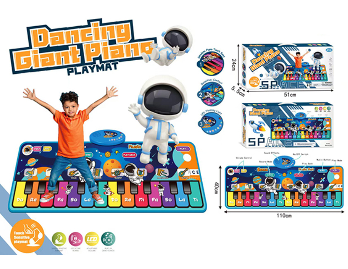 XY-318 Battery Operated Dancing Giant Piano Playmat – Interactive ...