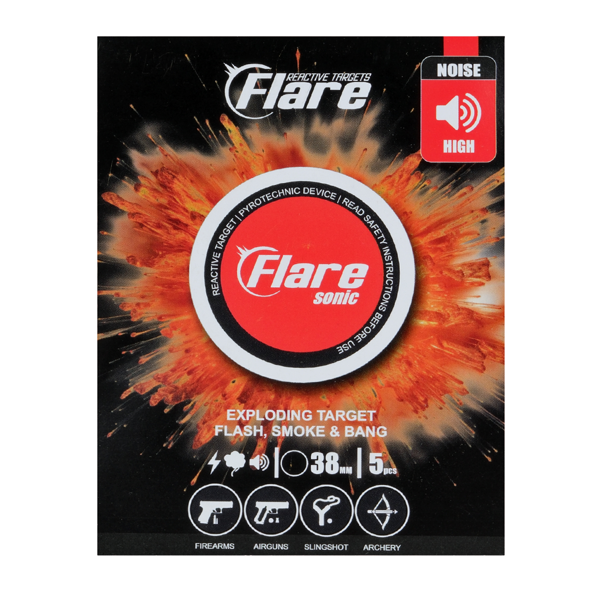 Premium Targets Flare Sonic Exploding Targets Flash and Smoke – Loud ...