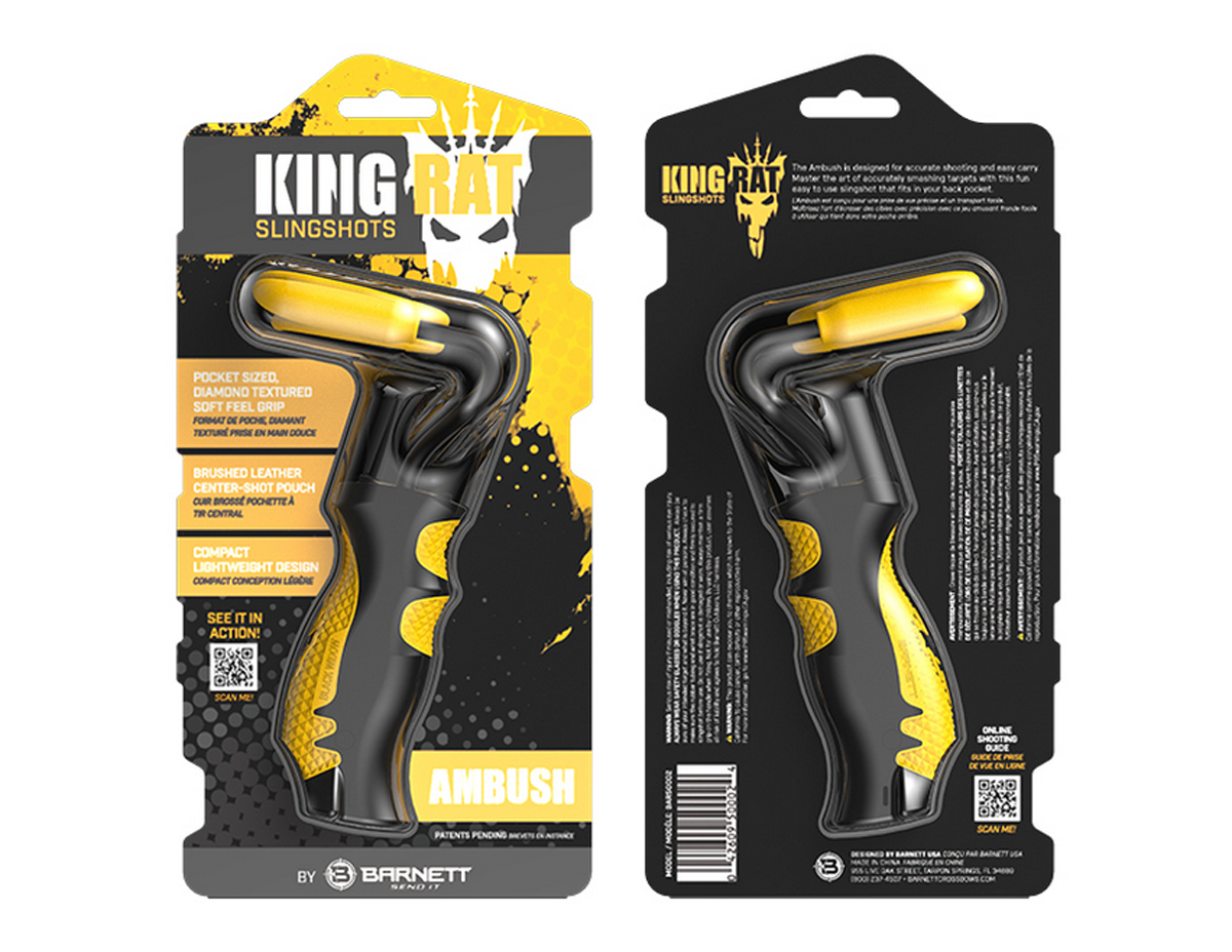 Ambush King Rat Barnett Slingshot Catapult Set - Trimex Wholesale UK