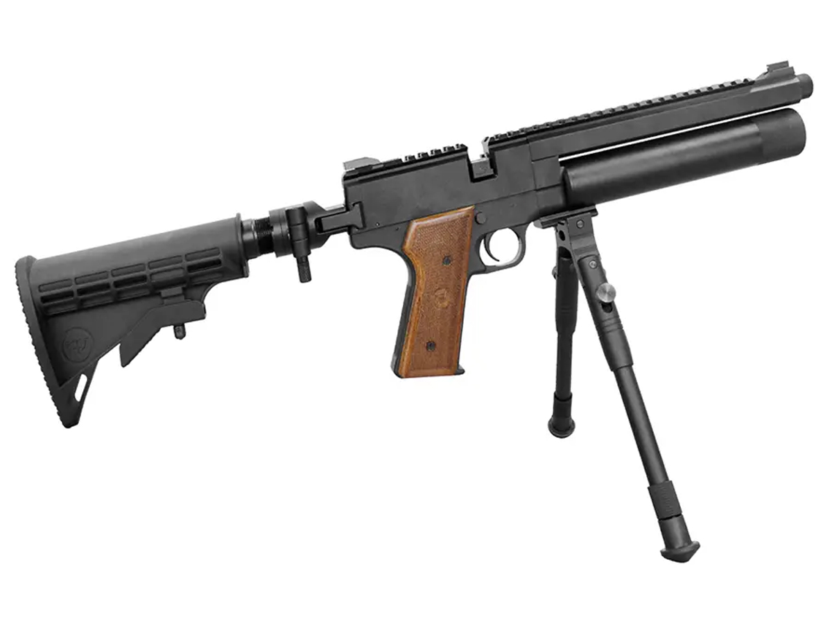 Nova Vista Cobra .22 Regulated PCP Pistol With AR Strock and Bipod ...